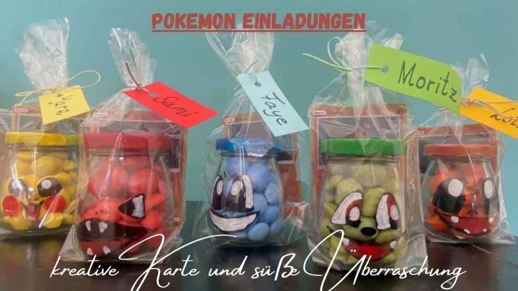 DIY Einladungskarten für den Pokemon Kindergeburtstag
