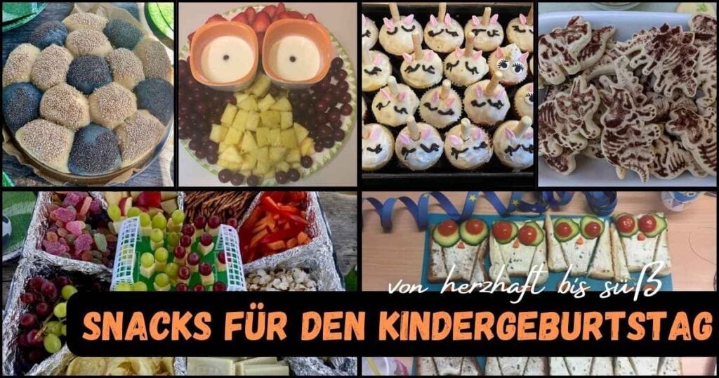 Snacks für den Kindergeburtstag: Vom süßen Fingerfood über herzhafte Ideen